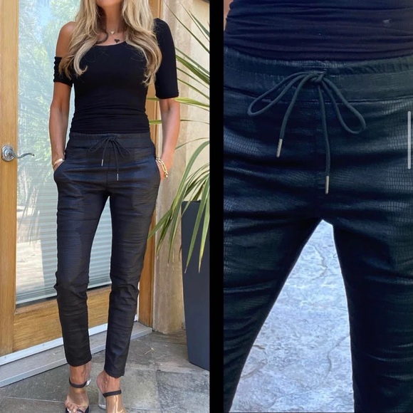 BEVY FLOG | Pants & Jumpsuits | Bevy Flog Black Snake Shely Pants ...
